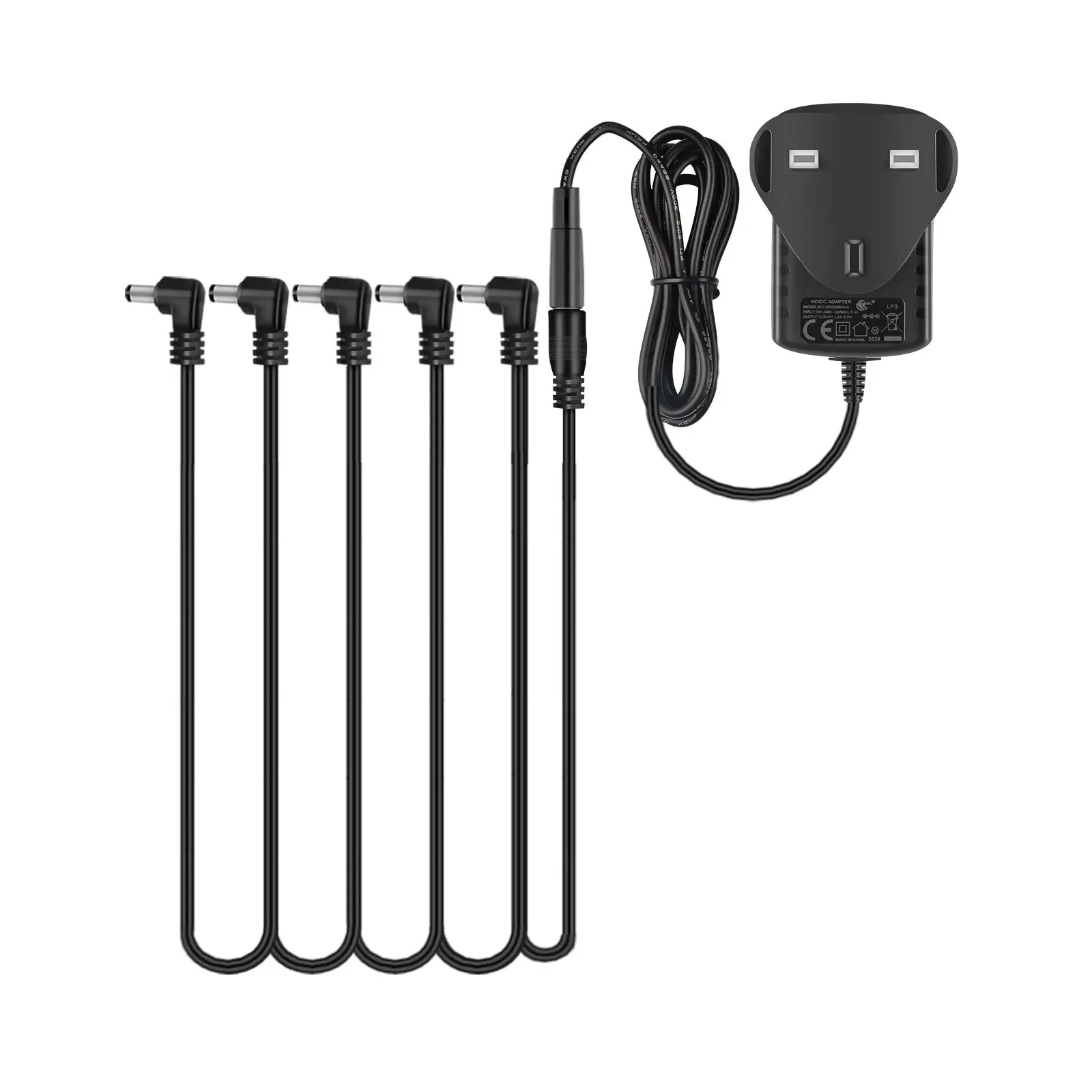 LEKATO 6-Ways Power Adapter 9V 1A для гитарных педалей