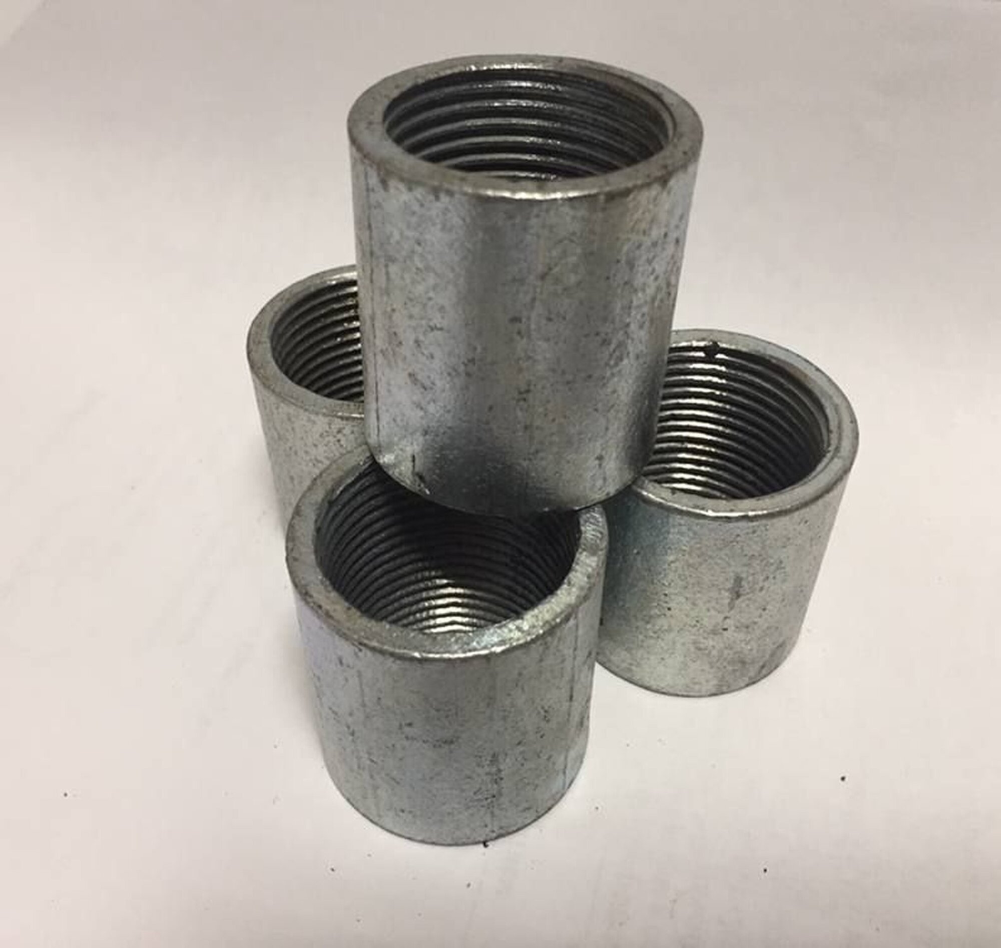 Муфта КАЗ, 4 шт, Ду 32, 1 1/4", стальная, оцинкованная, без фаски