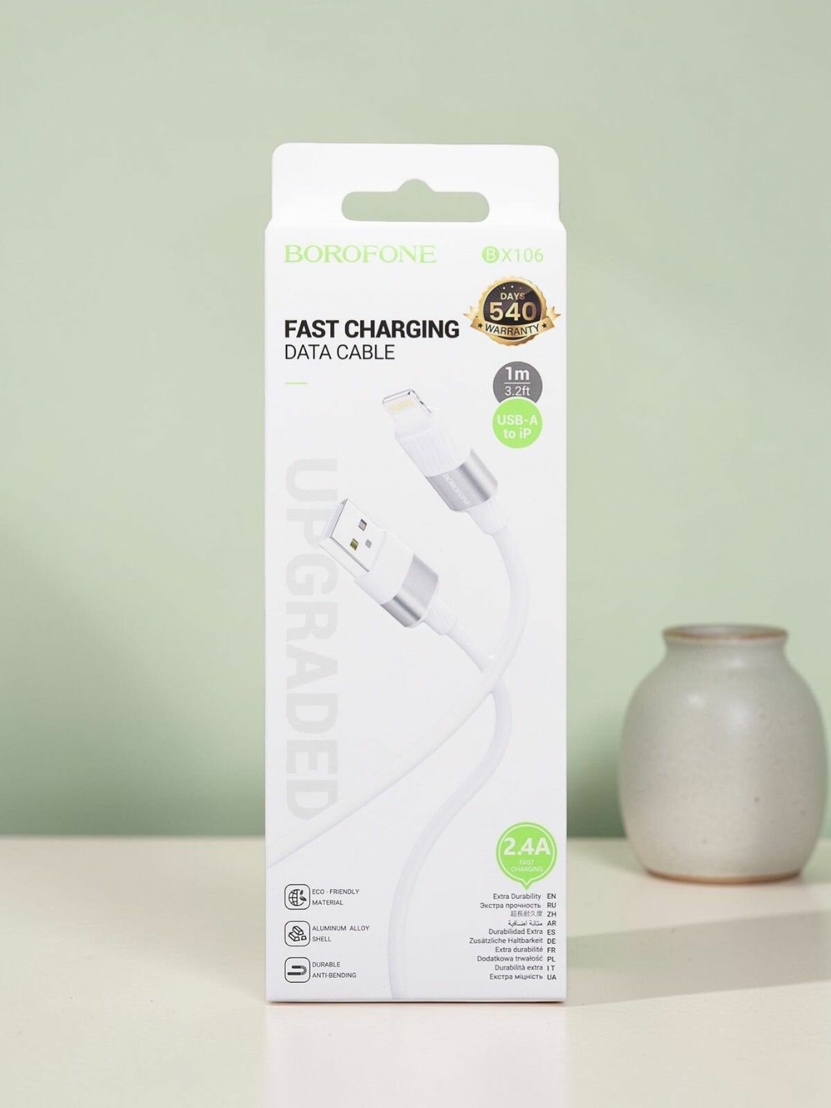 Кабель USB - Apple lightning Borofone BX106