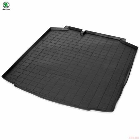 Ковер в багажник резиновый для Skoda Rapid 5JH061160