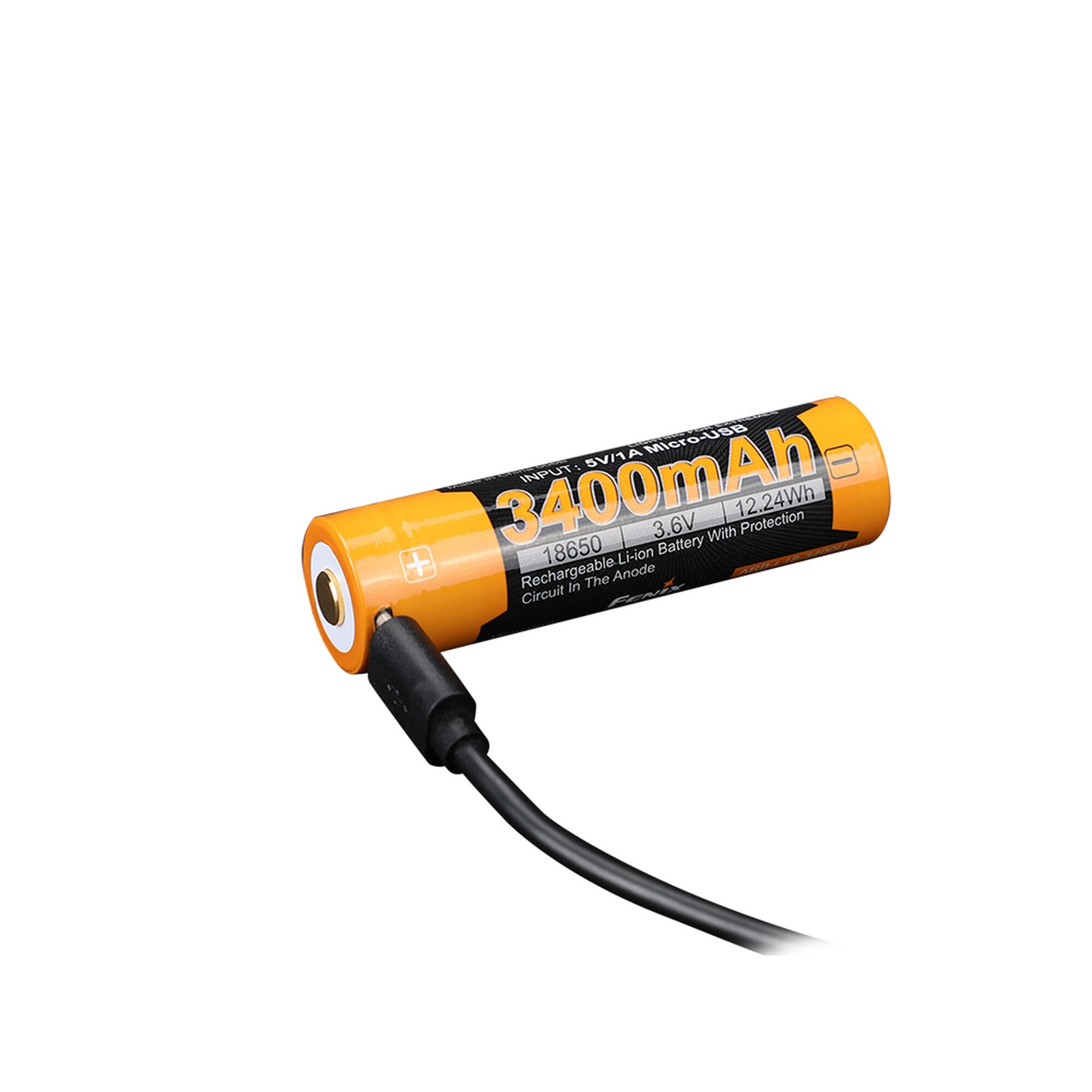 Аккумулятор Fenix ARB-L18-3400U, 18650, Li-Ion, 3400mAh, оранжевый