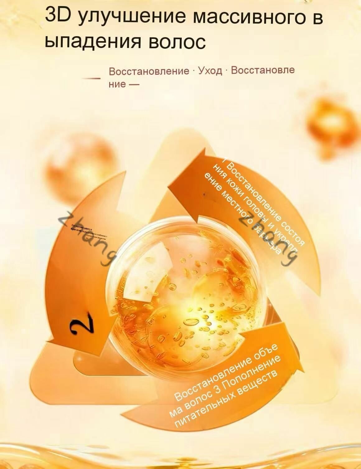 Лосьон Zhangguang 101, для всех типов волос, против выпадения, питание — фото 1