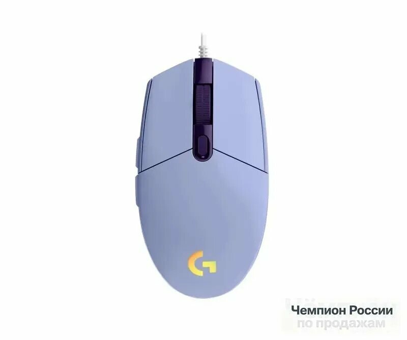Игровая мышь проводная, сиреневый