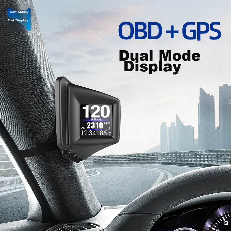 Zianpingxian ActiSafety A401 HUD Head-Up Display OBD LCD Инструмент для тестирования турбонаддува и тормозов Аварийная