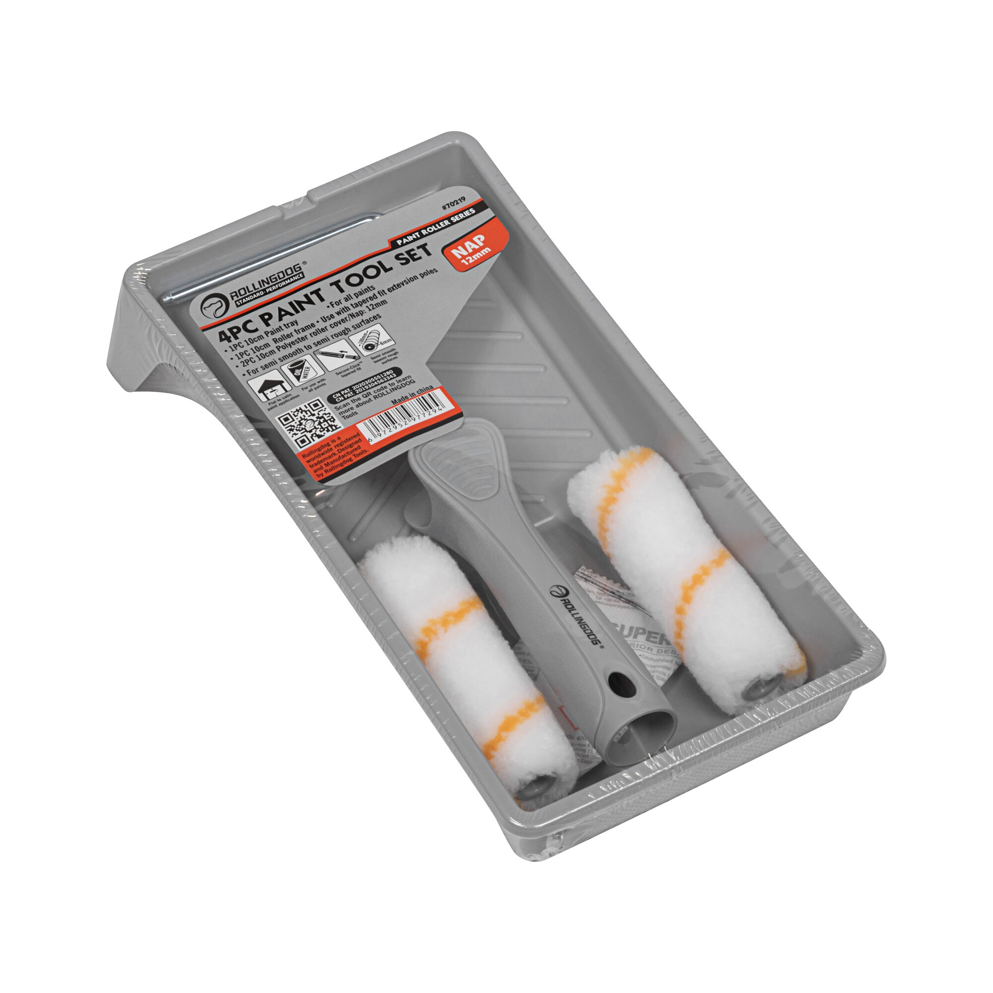 Набор малярный Rollingdog (4 предмета), конус, серия Standard, арт.70219