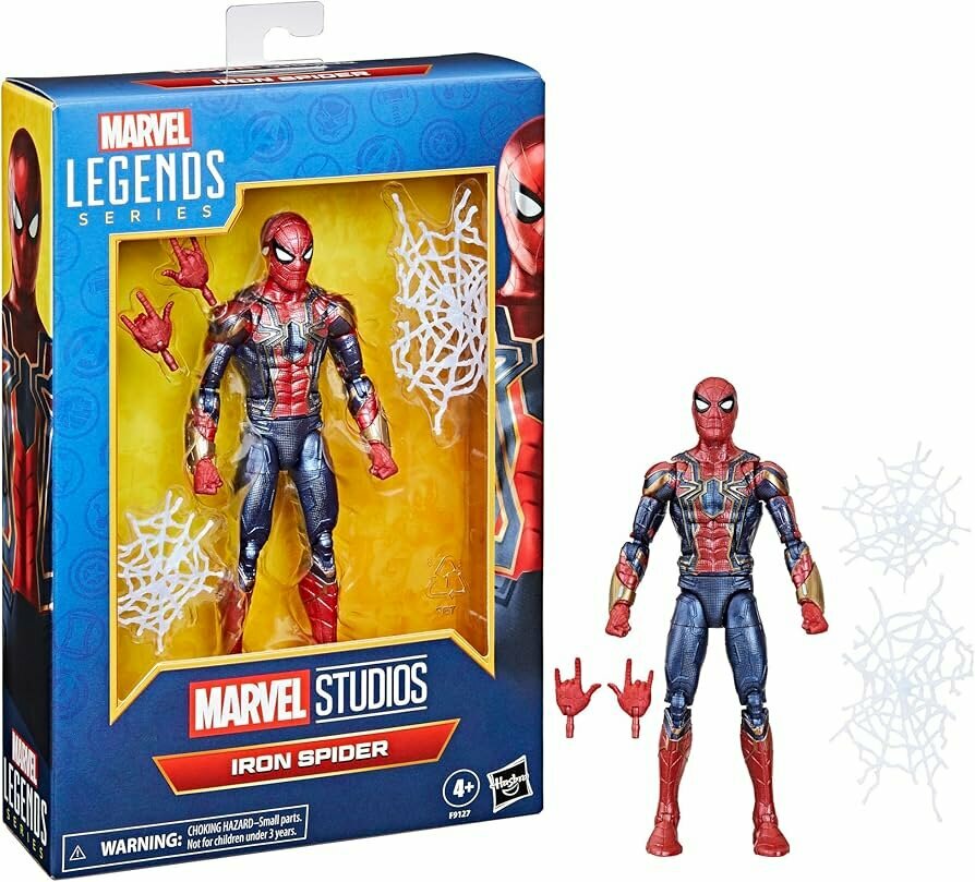 Фигурка Человек Паук Iron Spider-Man, коллекционная, пластик, 15 см