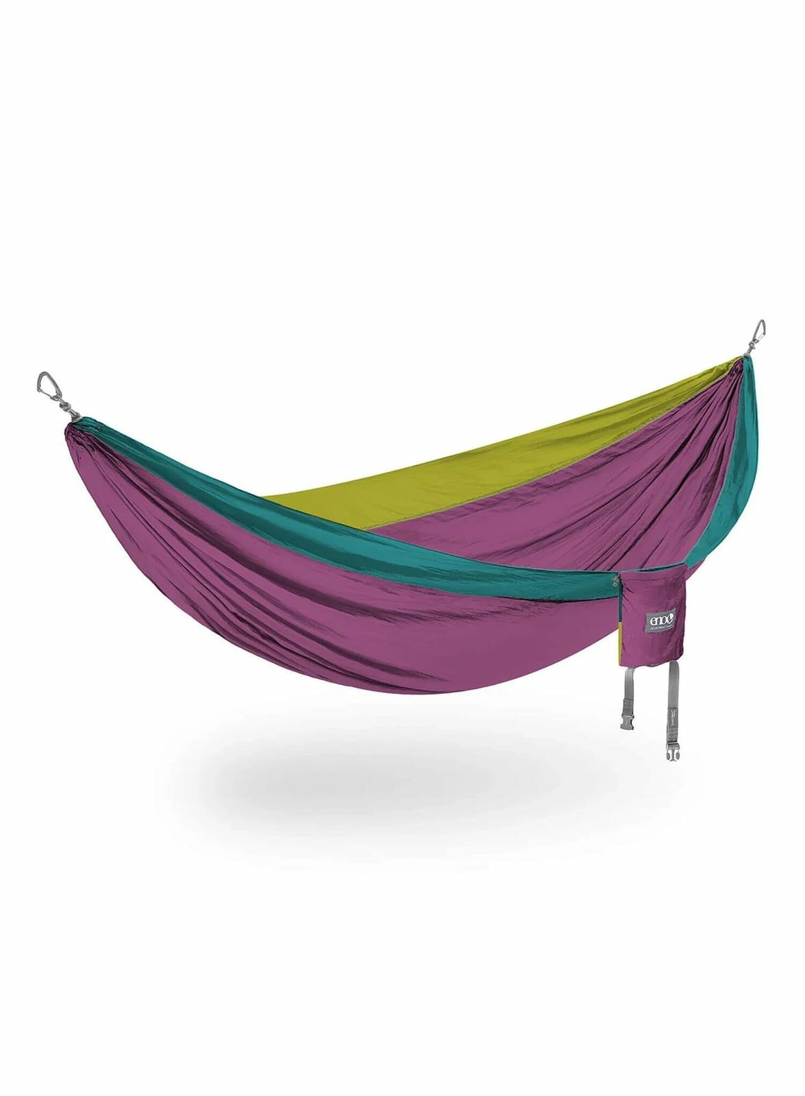 DECATHLON Гамак ENO DoubleNest Hammock, морская пена/ягода/дыня, длина 290 см, ширина 192 см, грузоподъемность 181 кг