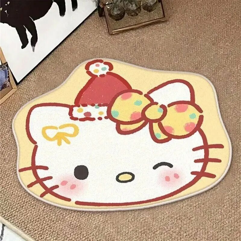 Коврик для ванной Hello Kitty, с пушистой текстурой, 50х60 см