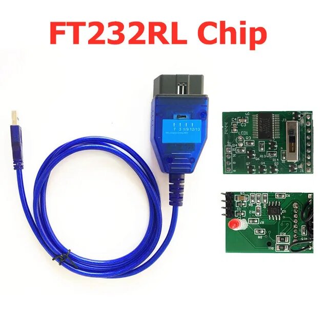 Автомобильный программирующий кабель для Fiat 3pin ECU Scan для 409 KKL USB интерфейс FTDI FT232RL чип VAG 2x2Pin OBD2 16-контактный кабель для Audi