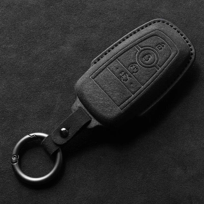 Кожаный чехол для ключей от автомобиля 2019 2020 Ford Mustang Explorer Edge Fusion Mondeo F150 B2