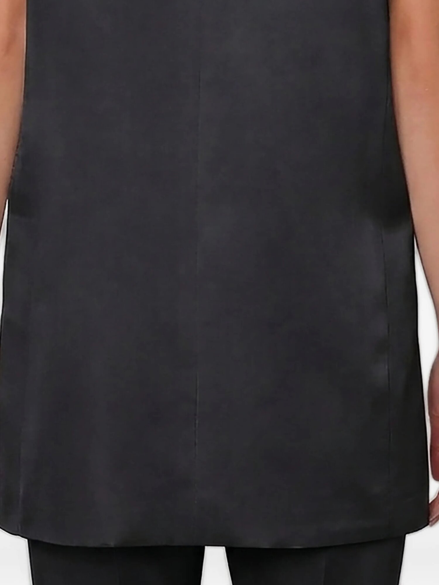 Куртка Alberta Ferretti V-neck double-breasted jacket, размер 40, black/black — фото 1