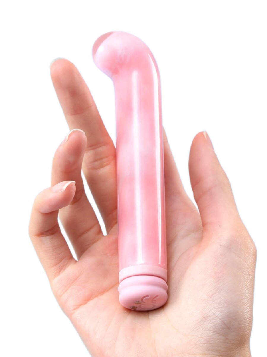 Компактный вибратор из стекла BeYourLover Magic Cane, розовый