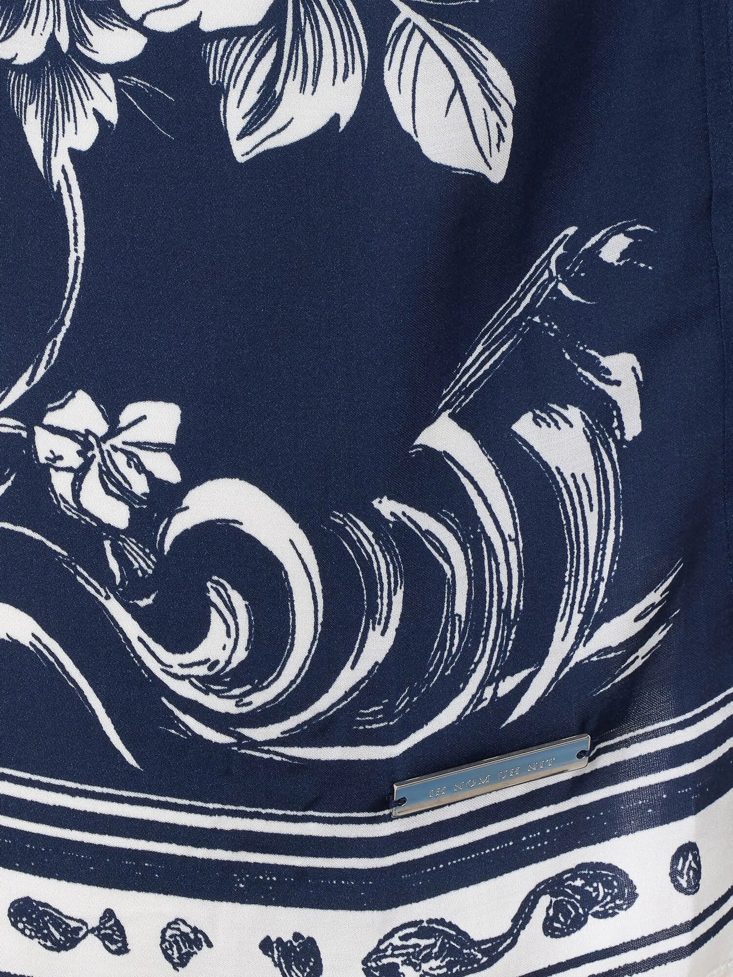Рубашка IH NOM UH NIT Printed button shirt, размер M, blue — фото 1