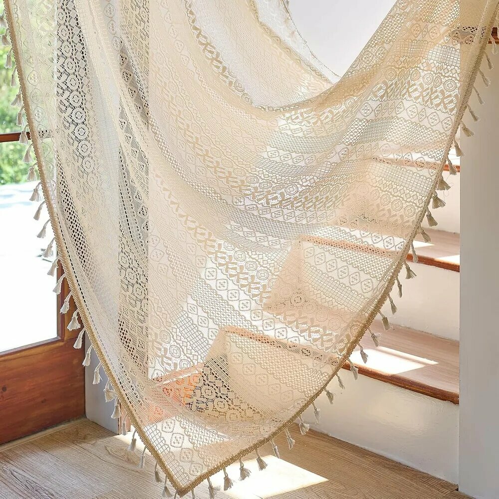 Штора портьера Штора 150х100 см бежевый