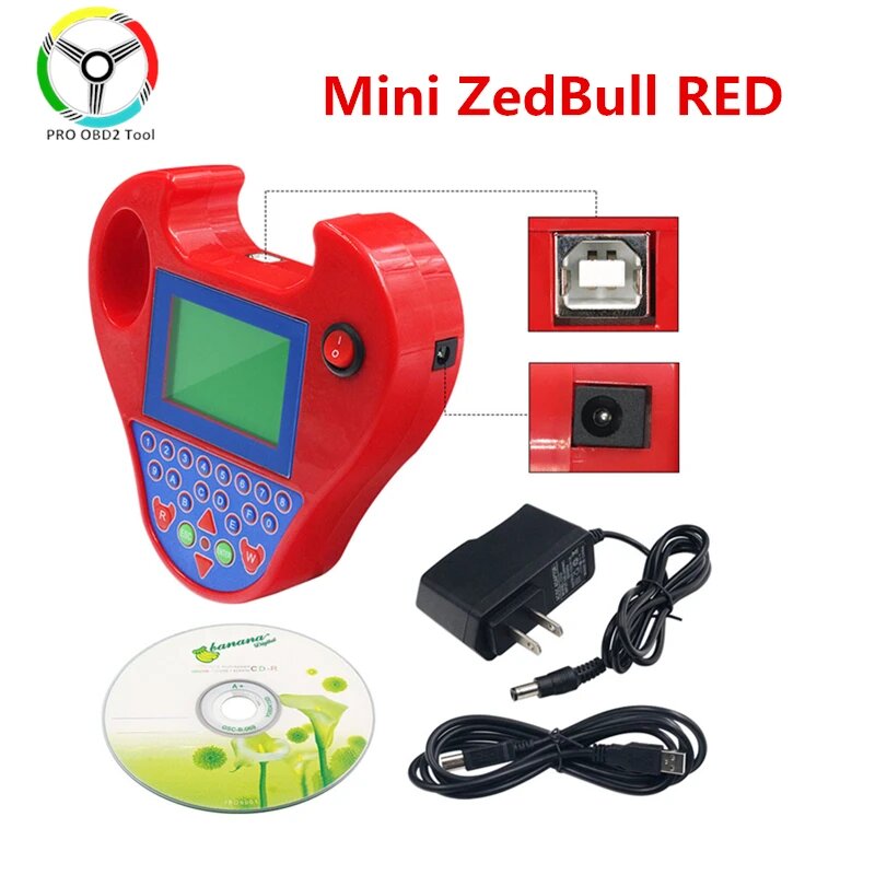 Mini ZedBull RED, программатор ключей, клон транспондеров