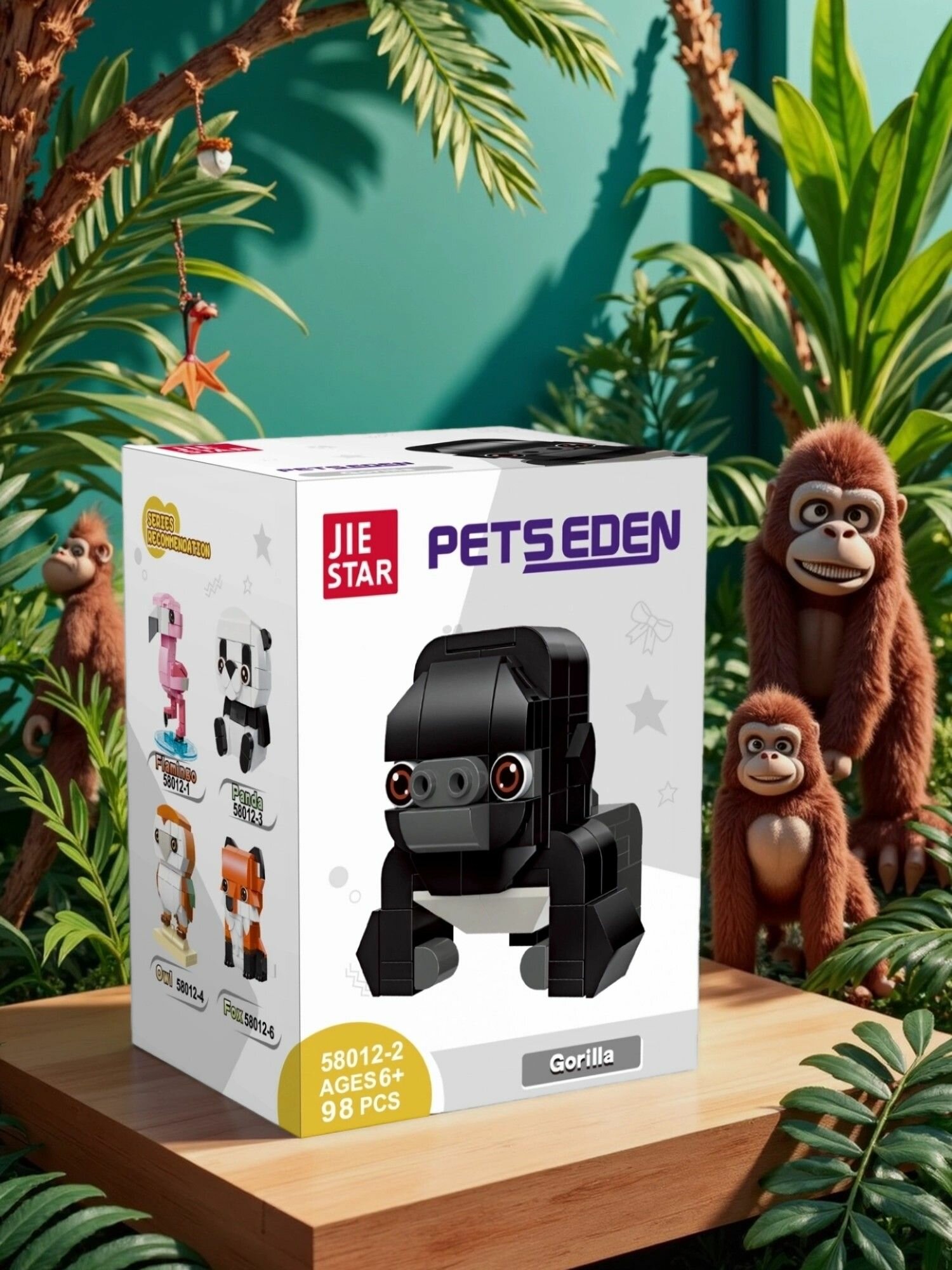 Конструктор Pets Eden: Горилла, 98 дет.