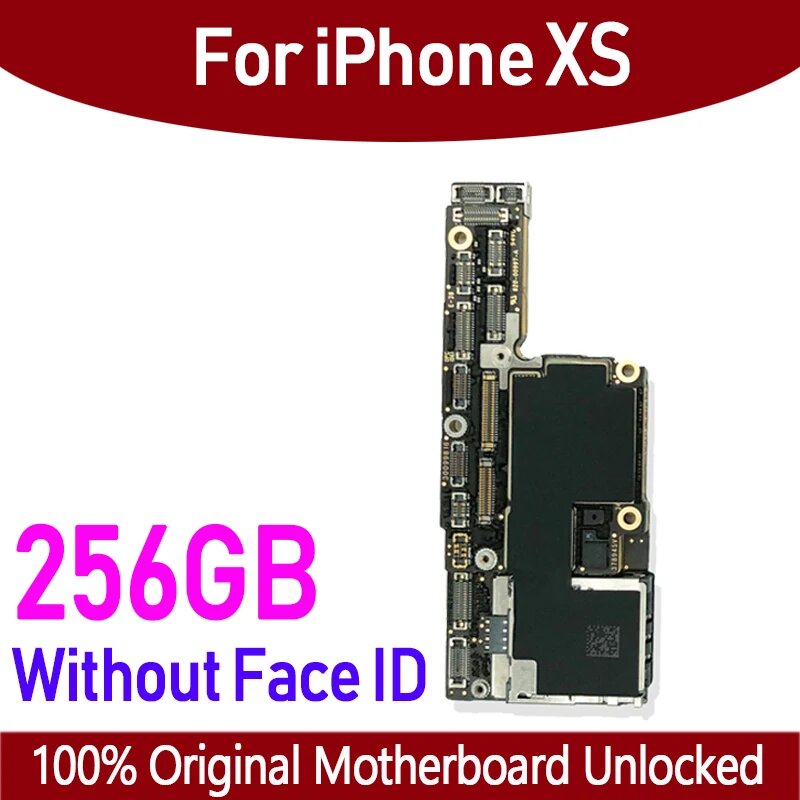 Материнская плата для iPhone X XR XS Max с Face ID 64 ГБ 128 ГБ 256 ГБ 512 ГБ, материнская плата, 100% оригинальная разблокированная материнская плата