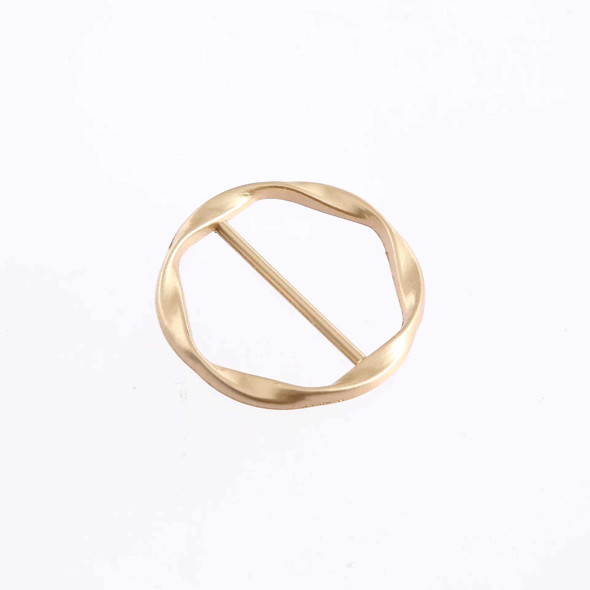 5 шт. металлических круглых зажимов-клипс XYSLR199-40 5pcs Matte Gold