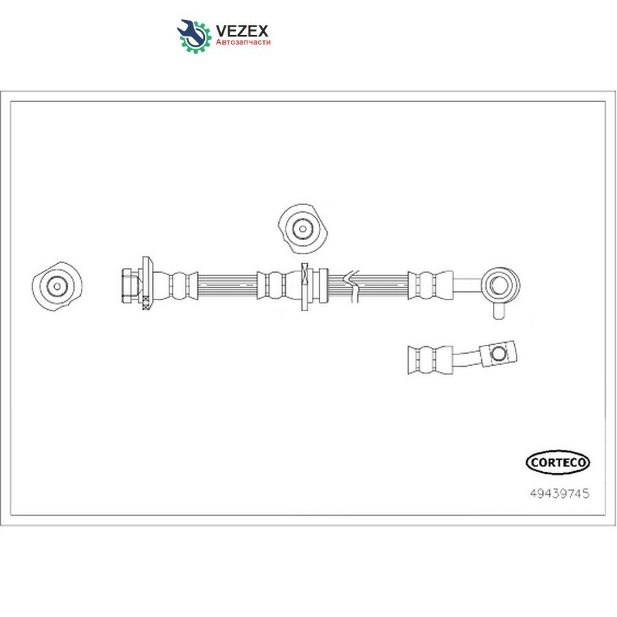 CORTECO 49439745 Шланг тормозной