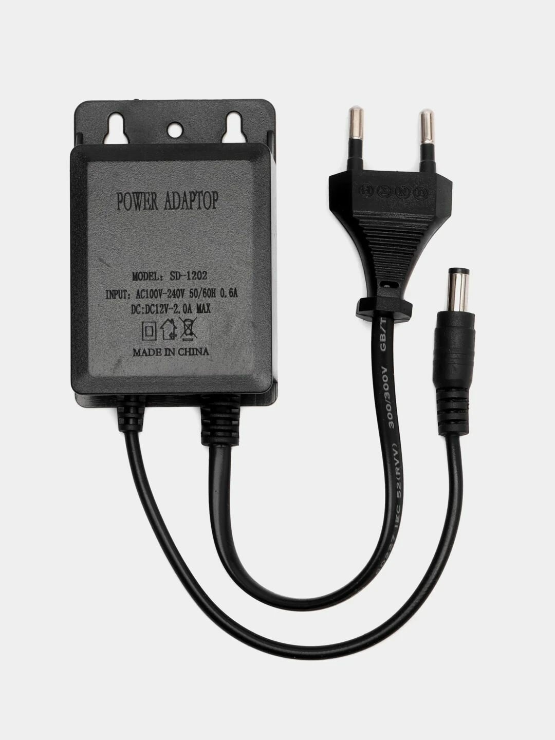 Блок питания влагозащищенный для камеры видеонаблюдения 12V 2A / штекер 5.5x2.1