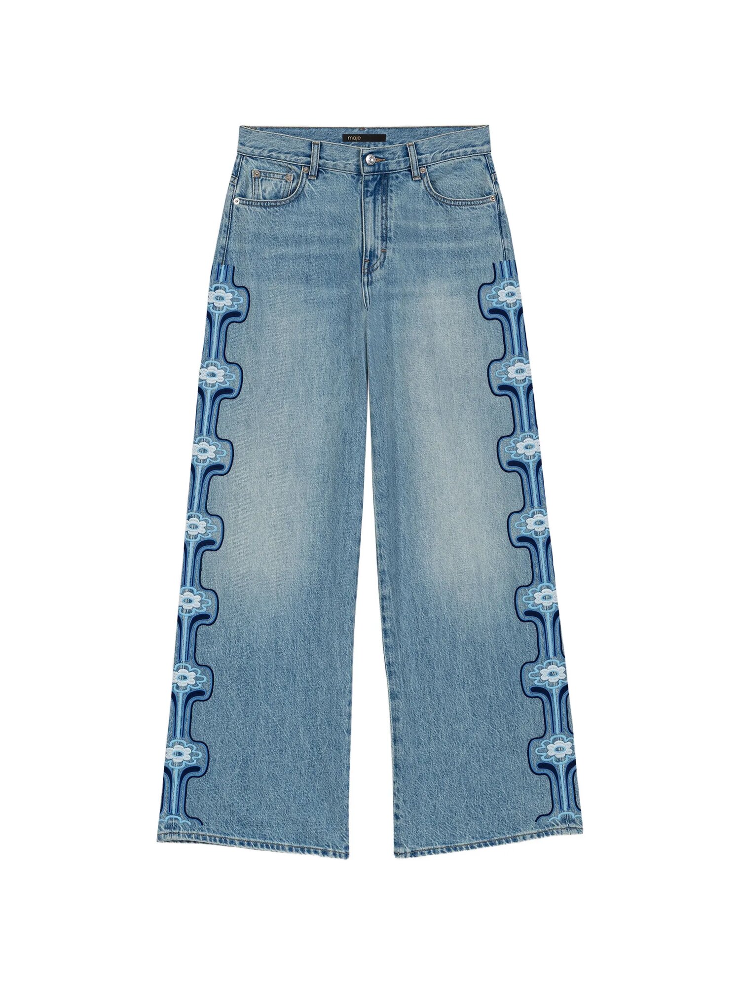 Джинсы Pattern straight-leg jeans 
