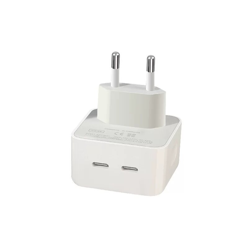 35 Вт адаптер питания USB-C с европейским разъемом для устройств Apple, быстрая зарядка совместима с iPhone и iPad