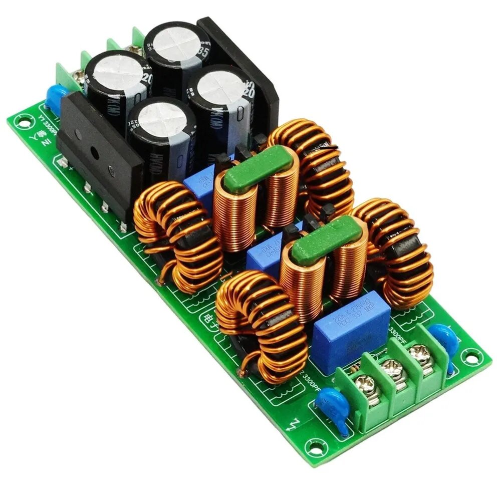 5-Ступенчатый Фильтр Электромагнитных Помех Переменного Тока 8A 10A 15A 110V 220V Для