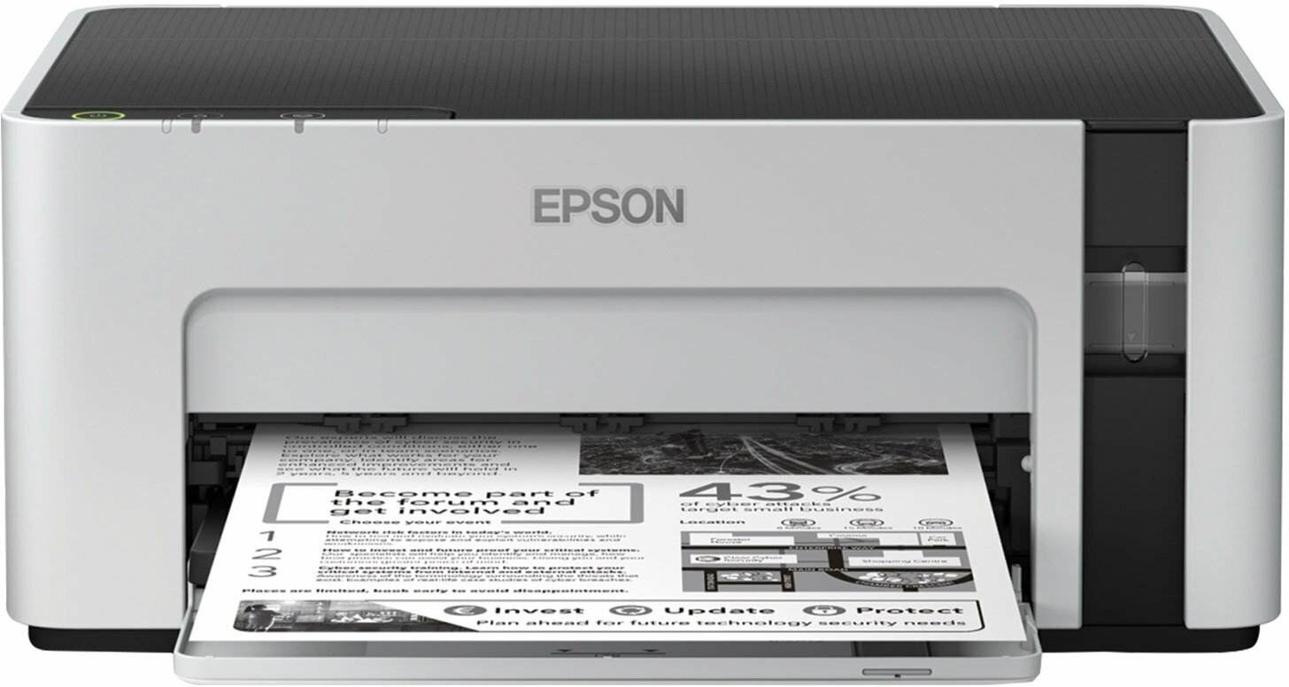 Принтер струйный монохромный EPSON M1100 А4, 32 стр./мин, 1440x720, СНПЧ, C11CG95405