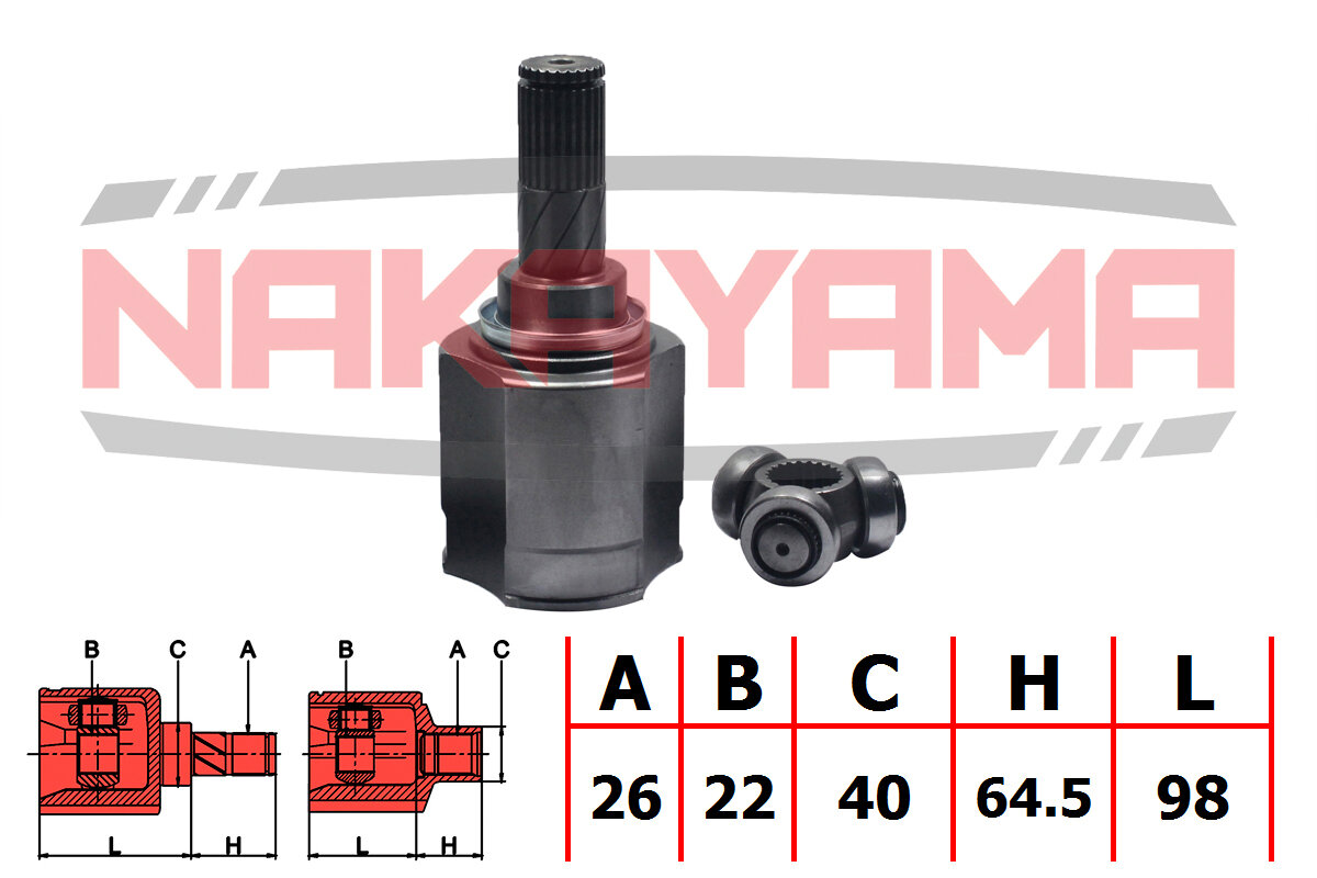ШРУС внутр. К-КТ NISSAN MICRA C+C (CK12E) 05-, NIS