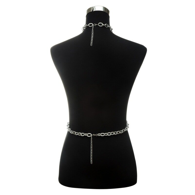 Цепь на тело, серебристый — фото 1