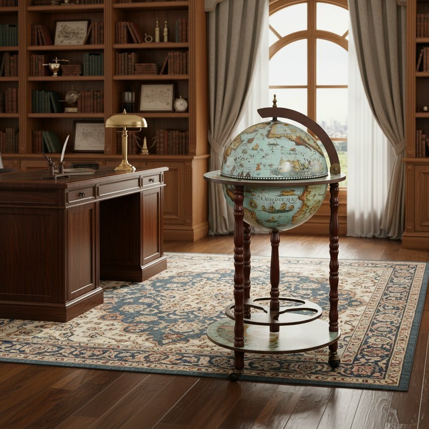 Глобус-бар напольный Экзотика