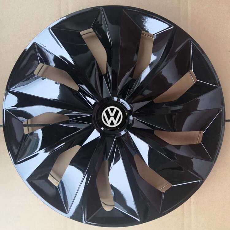 Колпаки на колеса Volkswagen R14 комплект 4 шт. - Черный/Серебристый