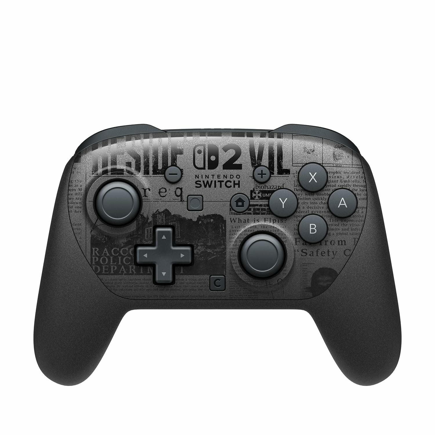 Геймпад Nintendo Switch 2 Pro Controller Resident Evil Requiem Edition, черно-серый — фото 1