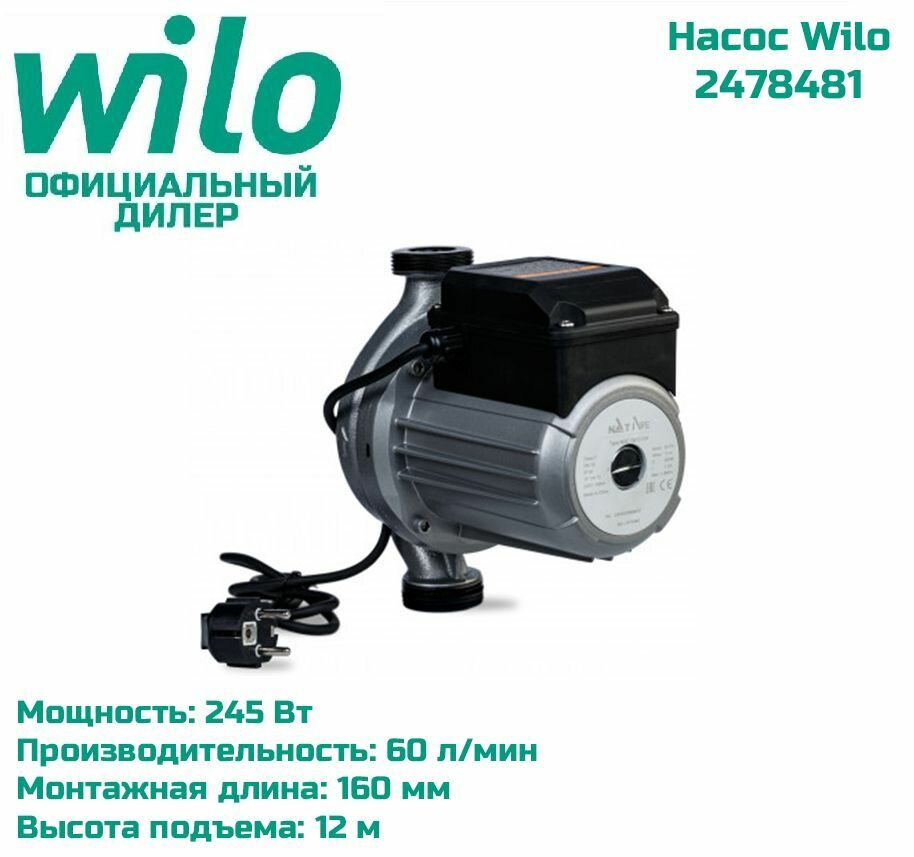 Циркуляционный насос Wilo NOC 25/13 EM