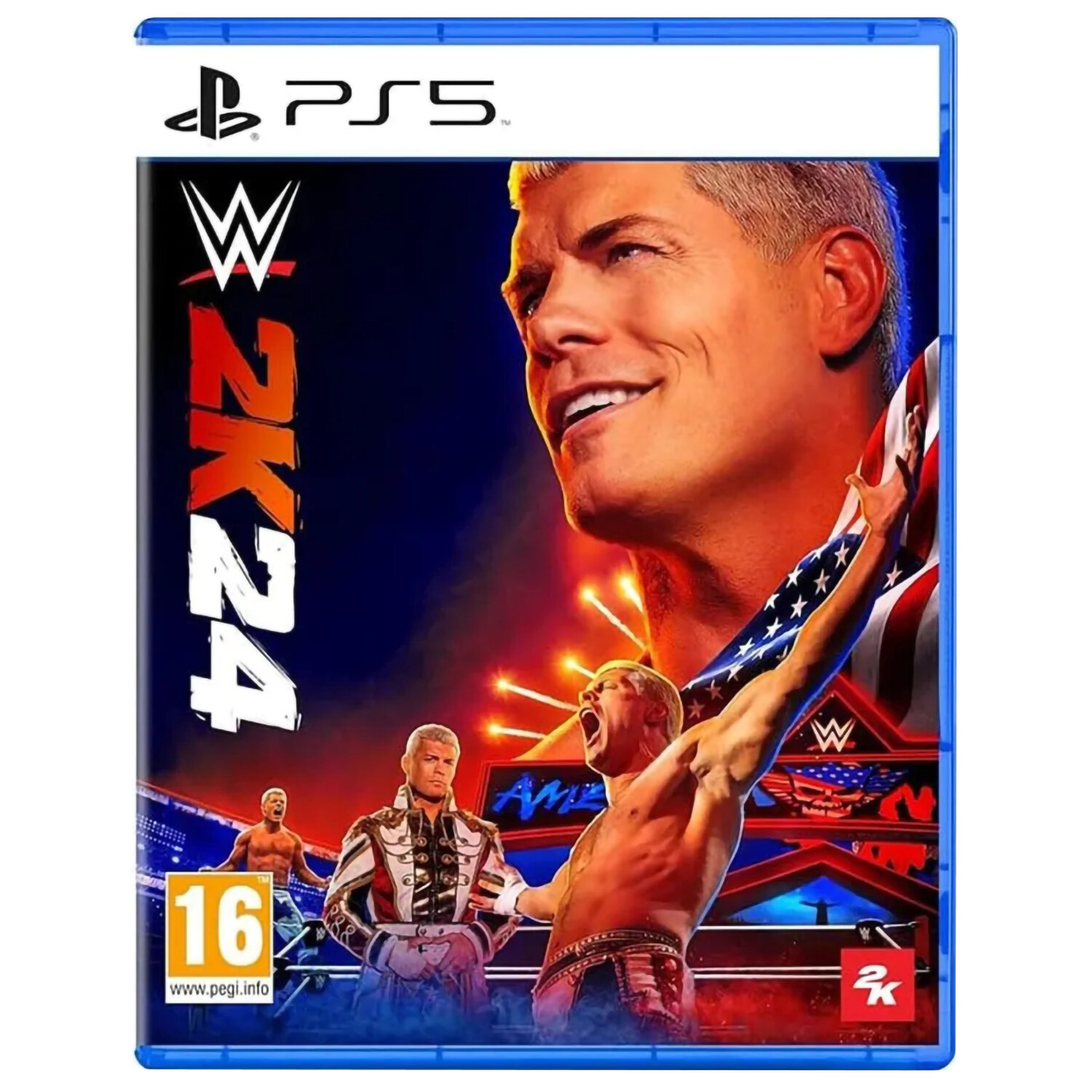 Игра WWE 2K24/5, для PS5, Английская версия 16+ Спорт, файтинг
