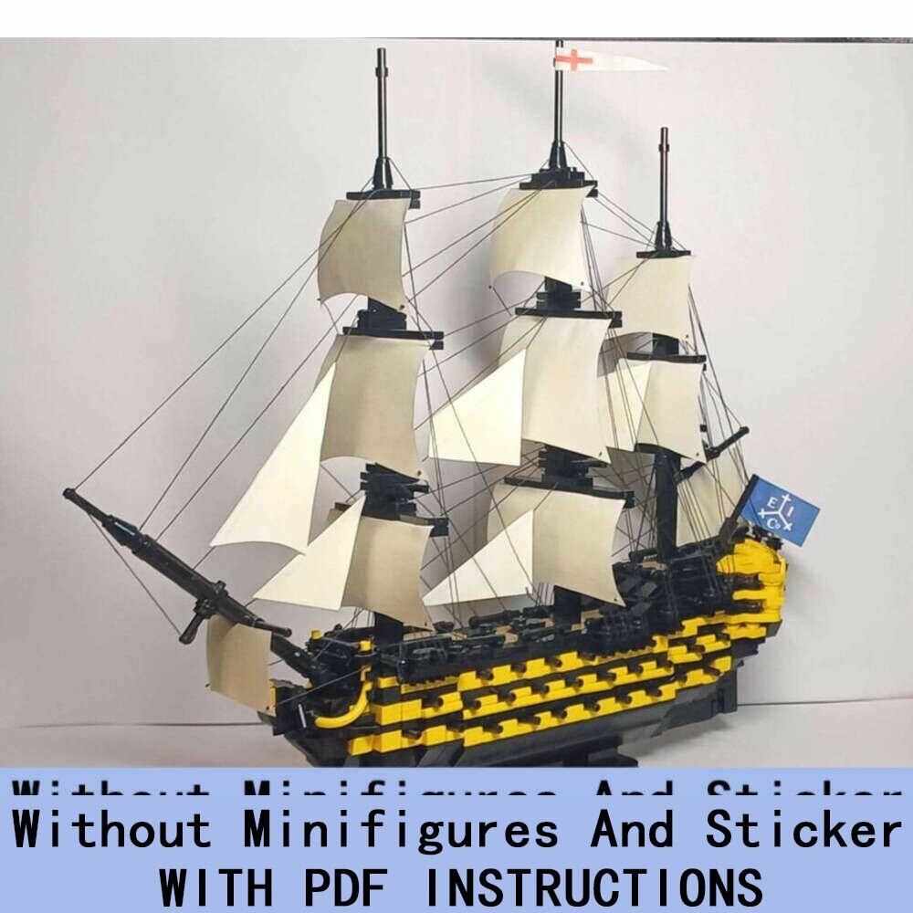 937шт. Конструктор HMS VICTORY/HMS ENDEAVOUR MOC Набор строительных блоков