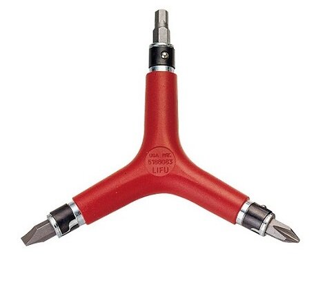 Ключ Y-образный ICETOOLZ 74A1, 6 в 1, шестигранники 3х4х5х6мм + отвертки
