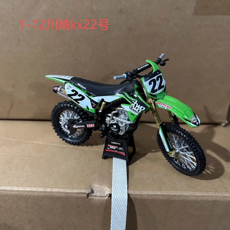 WELLY 1/12 Статичная модель автомобиля из сплава и пластика P-Kawasaki KX22