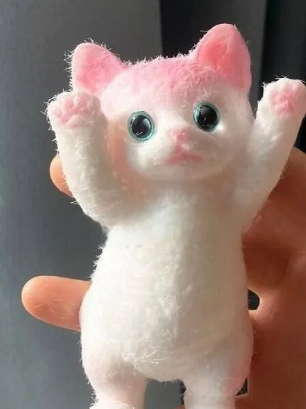 Эластичный игрушечный кот/Антистрессовая игрушка/Популярная музыка для щипания