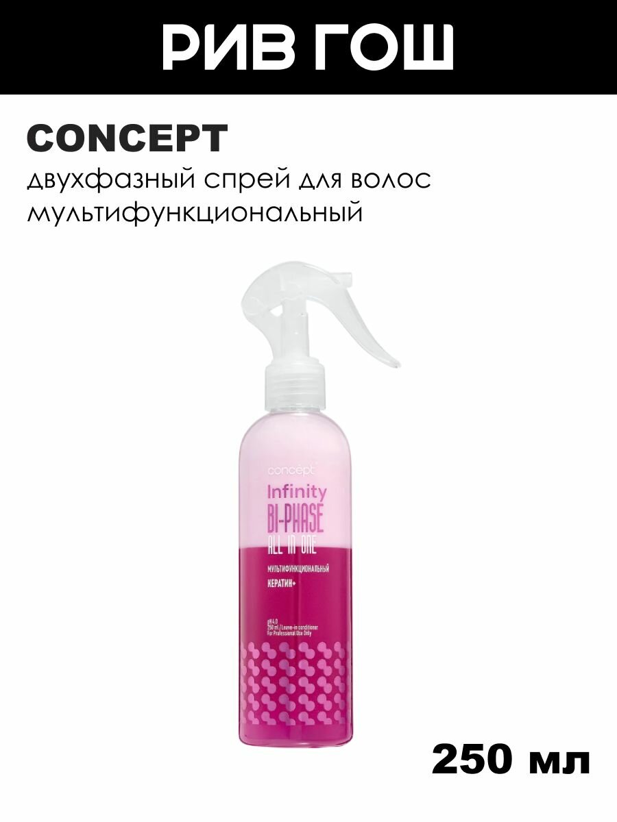 CONCEPT Спрей для волос Infinity All-in-one двухфазный мультифункциональный для всех типов волос, 250 мл
