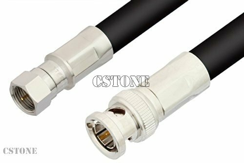 75 Ohm BNC штыревой к 75 Ом F штыревой кабель используя 75 Ом RG11 коаксиальный