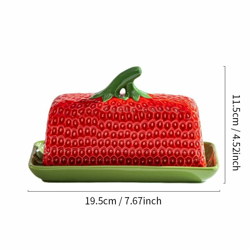 Керамическая банка Taobao, для хранения масла, красная крышка, герметичная, 12x8x15 см