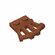 Коричневый LEGO® Brick 1x2 with Curved Top 083