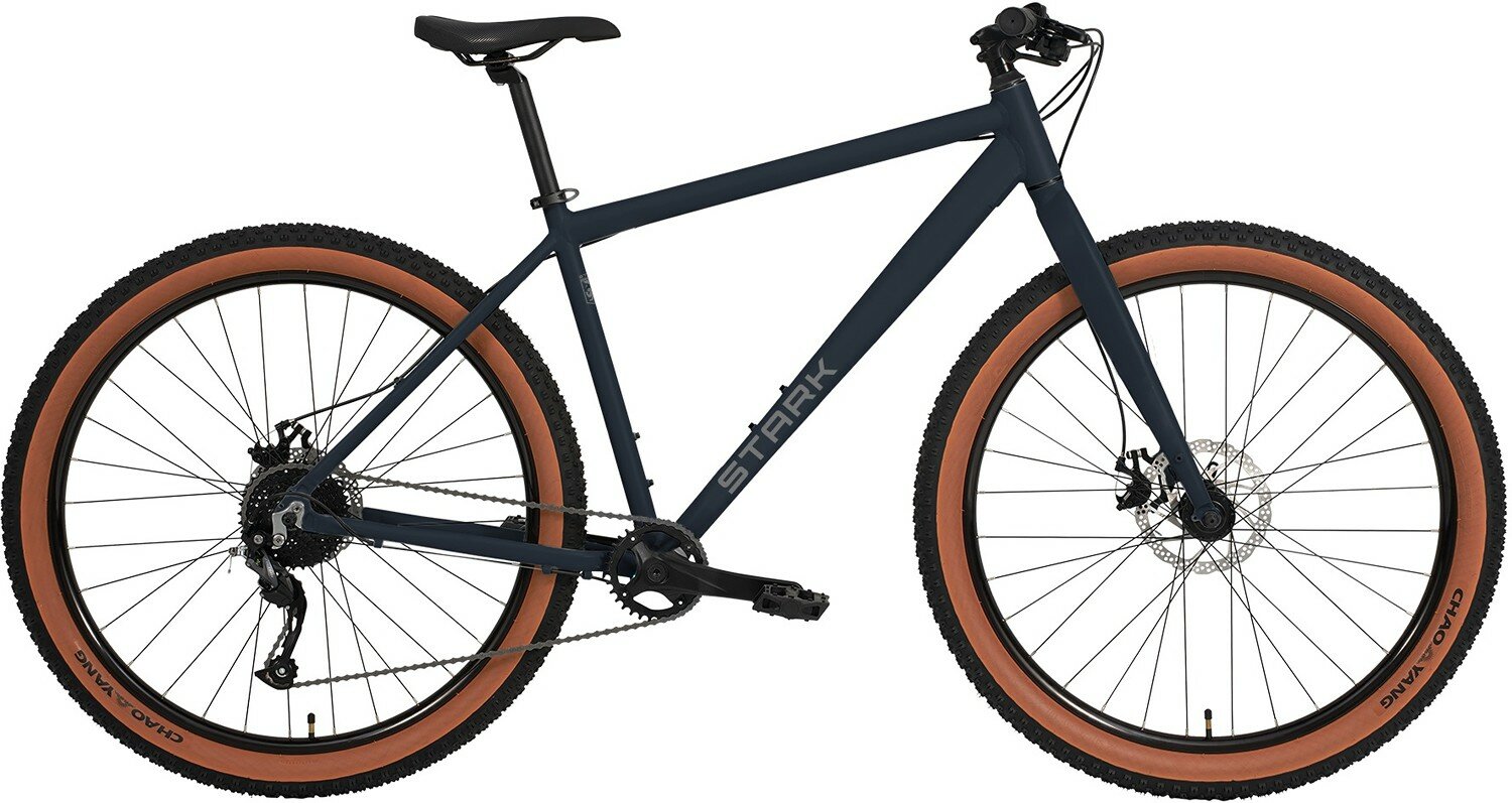 Велосипед полуфэт Stark Tank 29.1 HD+ (2026), алюминиевая рама, размер M, цвет Ночное Небо Матовый/Серебристый