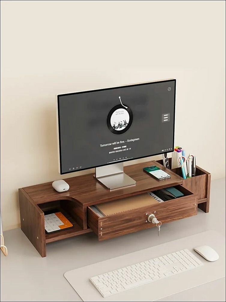 Подставка под монитор на рабочий стол, настольный органайзер для монитора, ноутбука, моноблока