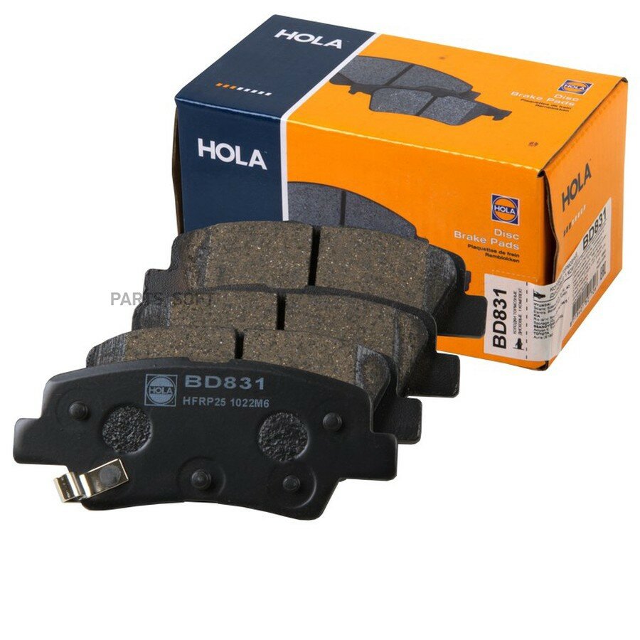 Колодки тормозные дисковые задние HOLA BD831 | цена за 1 шт