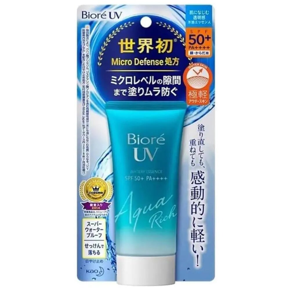 Biore Sarasara UV Aqua Rich Watery Essence Солнцезащитный крем SPF50+ 50г