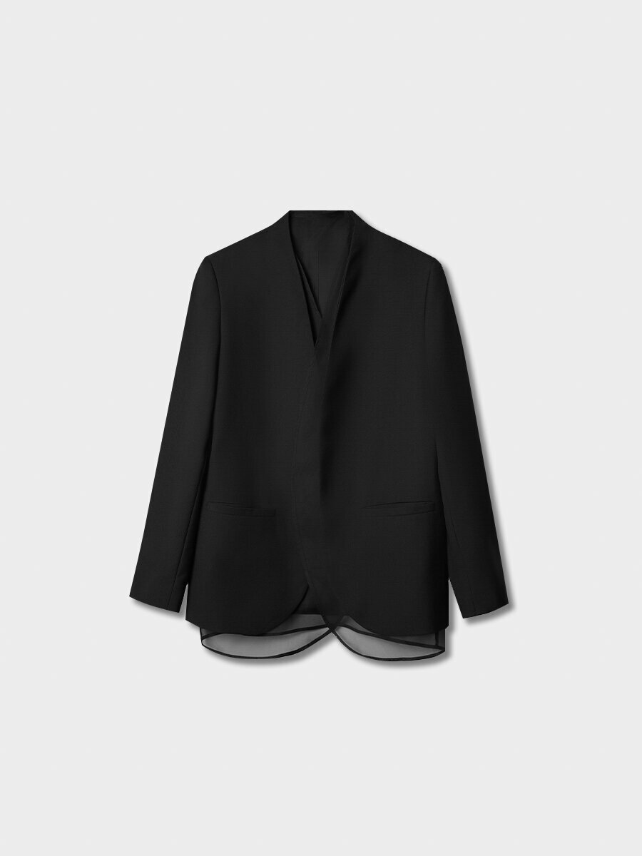 GATE31 Жакет Сиена прямого кроя (Черный-M)