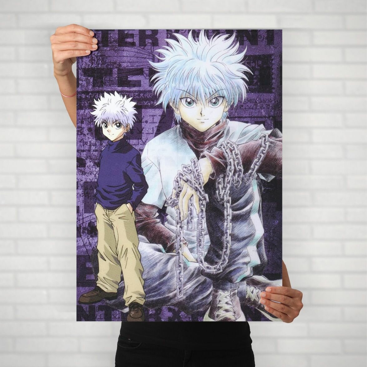 Плакат на стену для интерьера Hunter x Hunter (Киллуа Золдик 5) - Постер по аниме формата A2 (42х60 см)