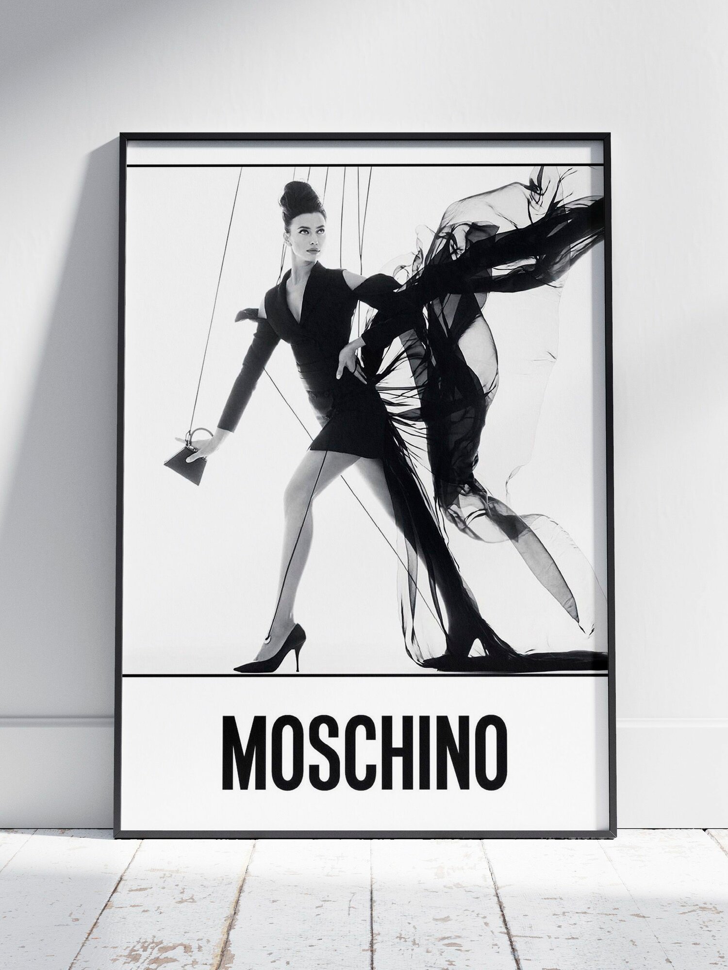 Плакат на стену для интерьера Москино (Moschino 9) - Постер по модели, бренду и моде формата A4 (21x30 см)